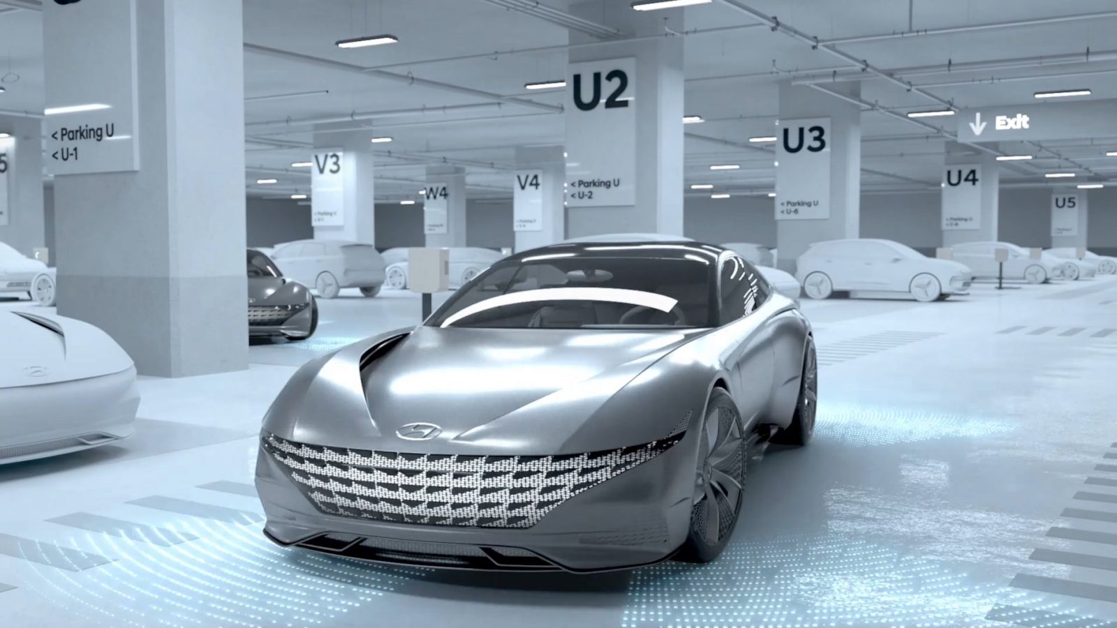 Hyundai presents its autonomous parking system with wireless charging