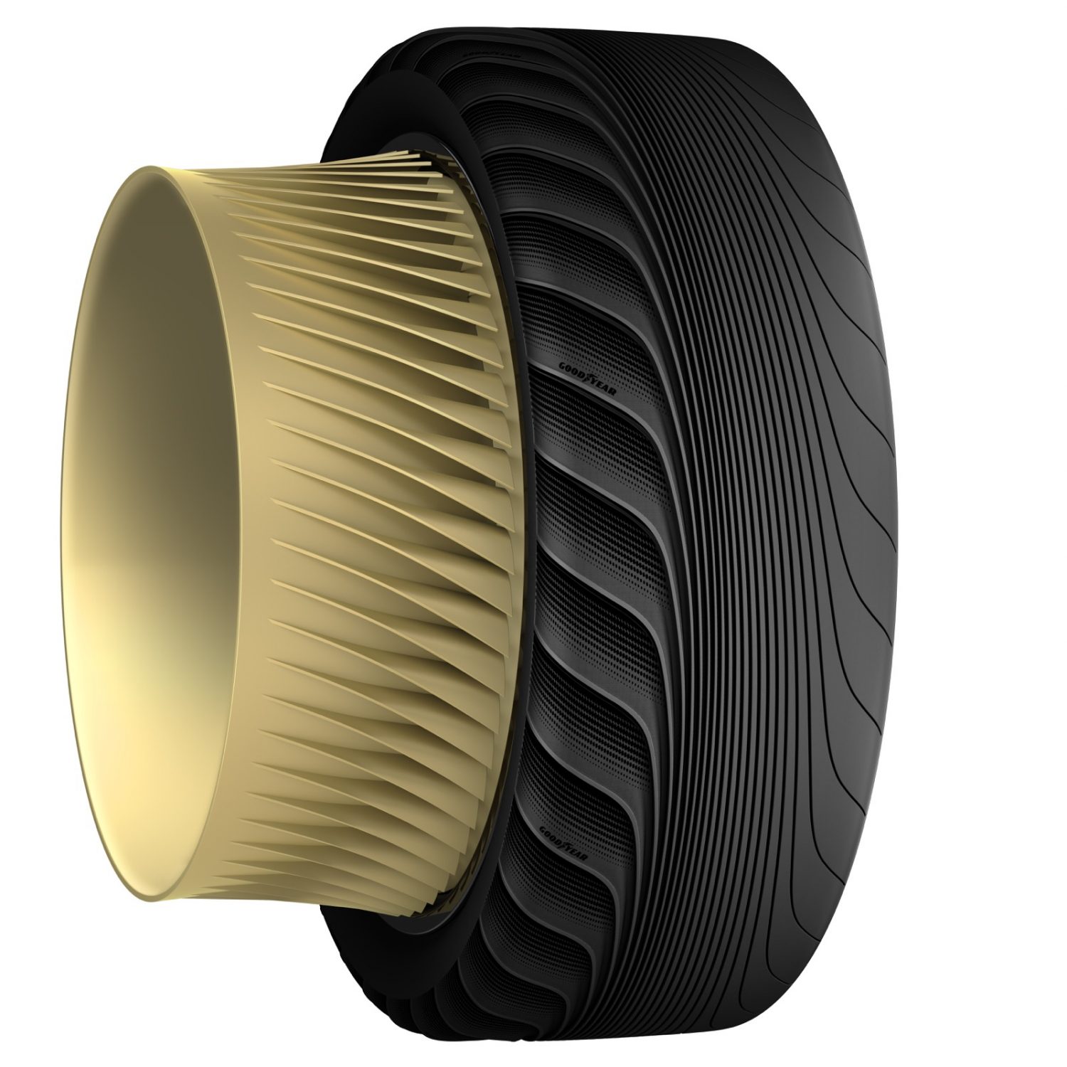 The tire for future electric cars according to Goodyear