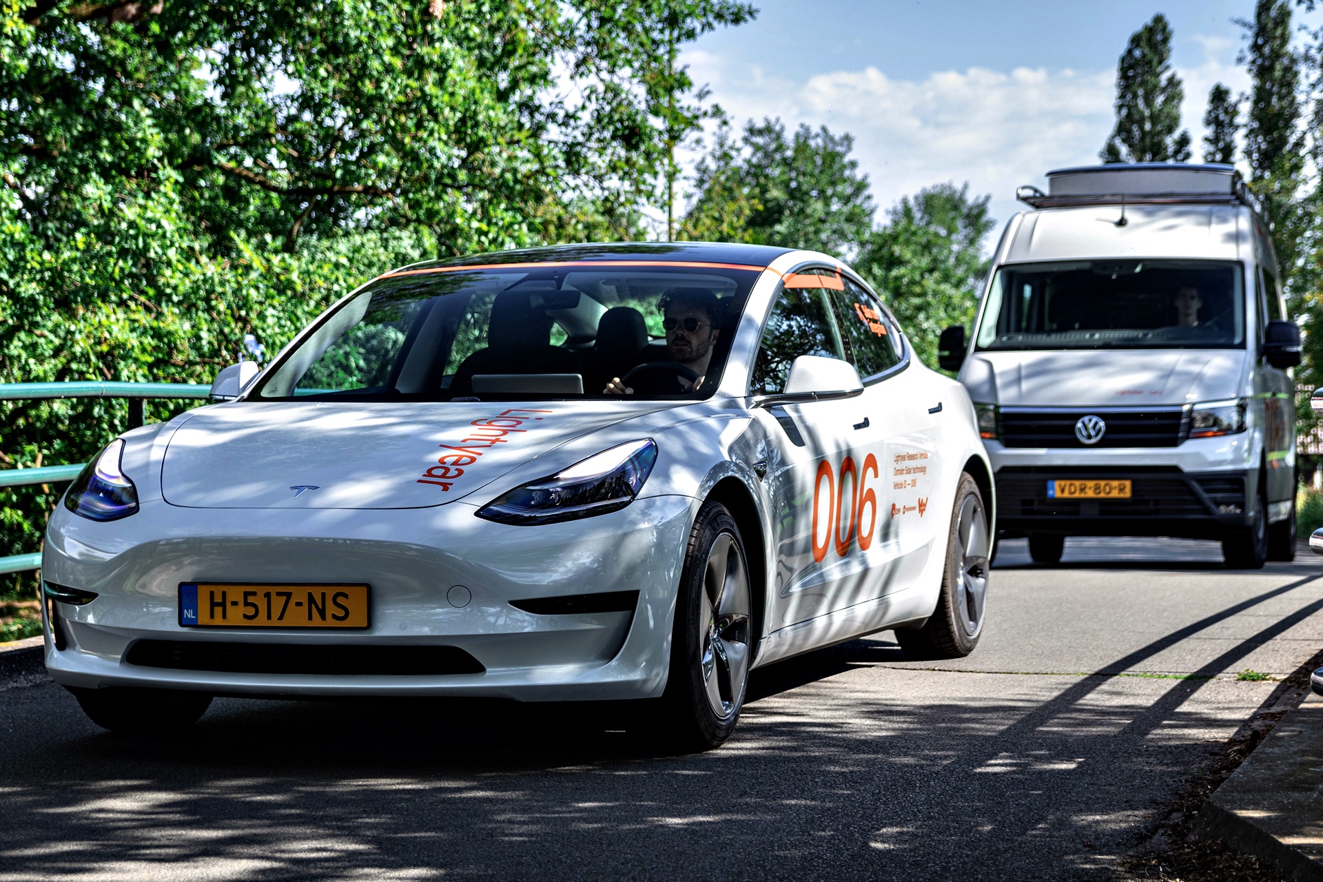 Lightyear tests solar panel technology on its cars using Tesla Model 3