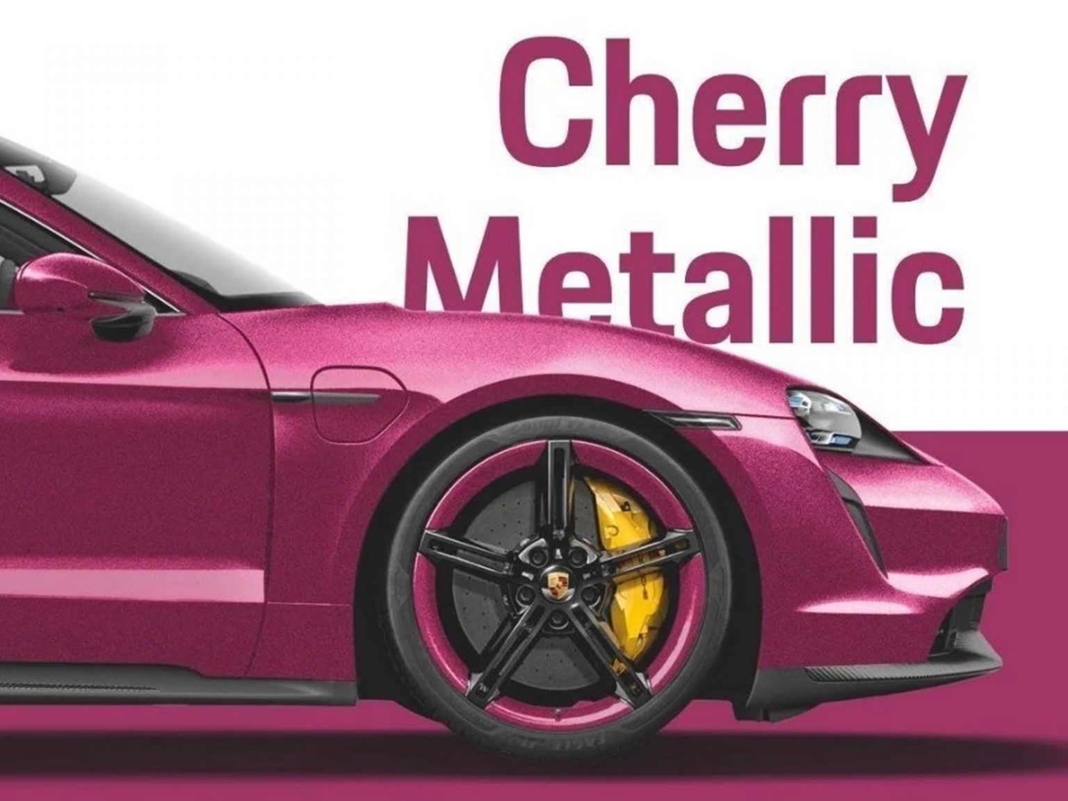 Porsche Taycan Cherry Metallic - Driving ECO