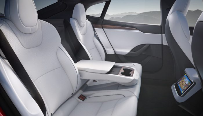 Tesla Model S New Interior Back - Driving ECO