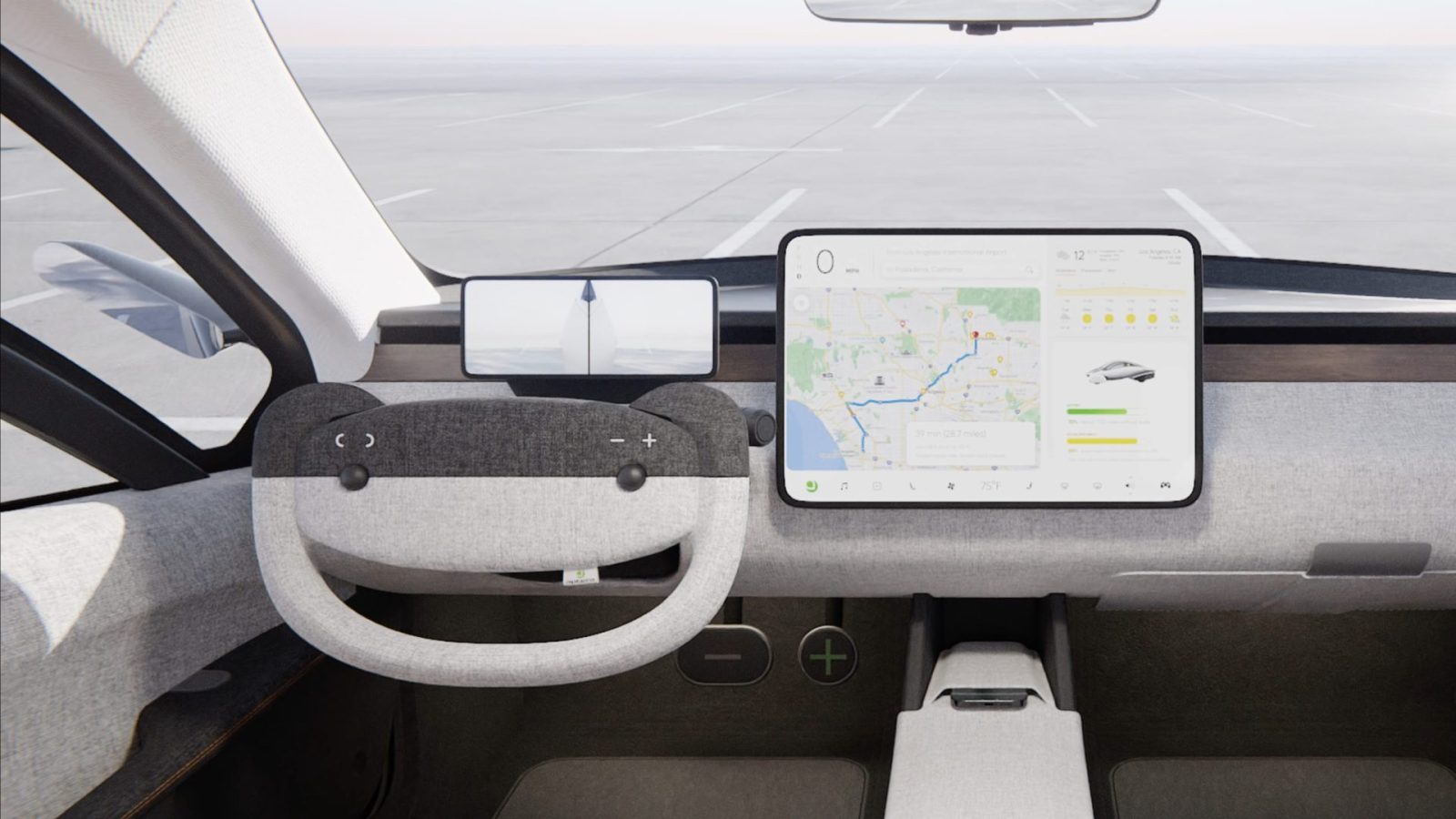 Aptera Interior Yoke - Driving ECO