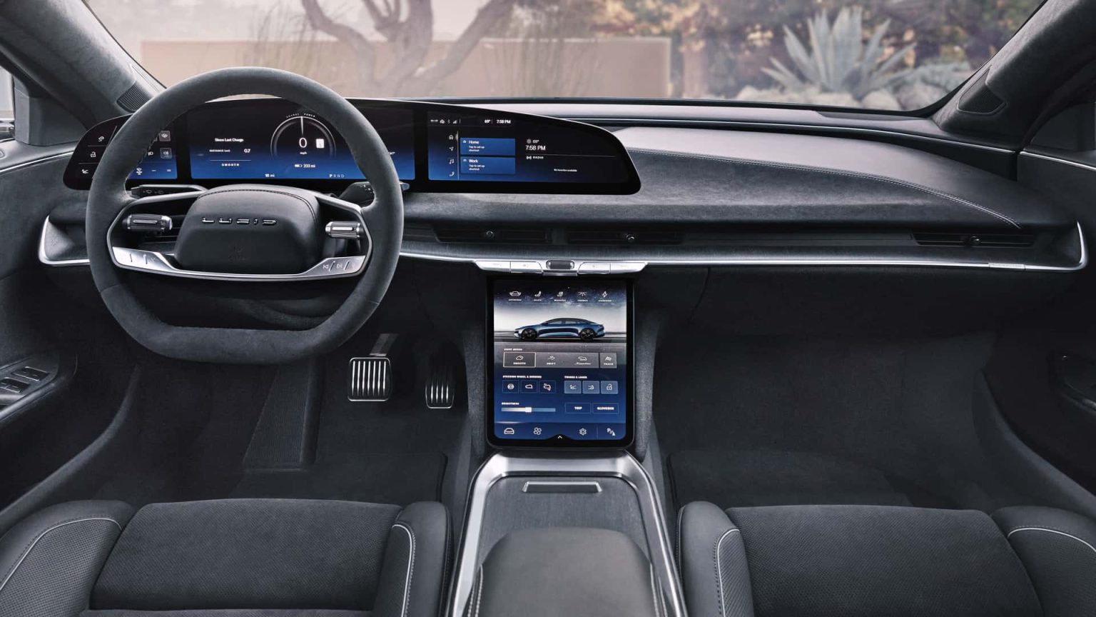 Lucid Air Sapphire Interior - Driving ECO