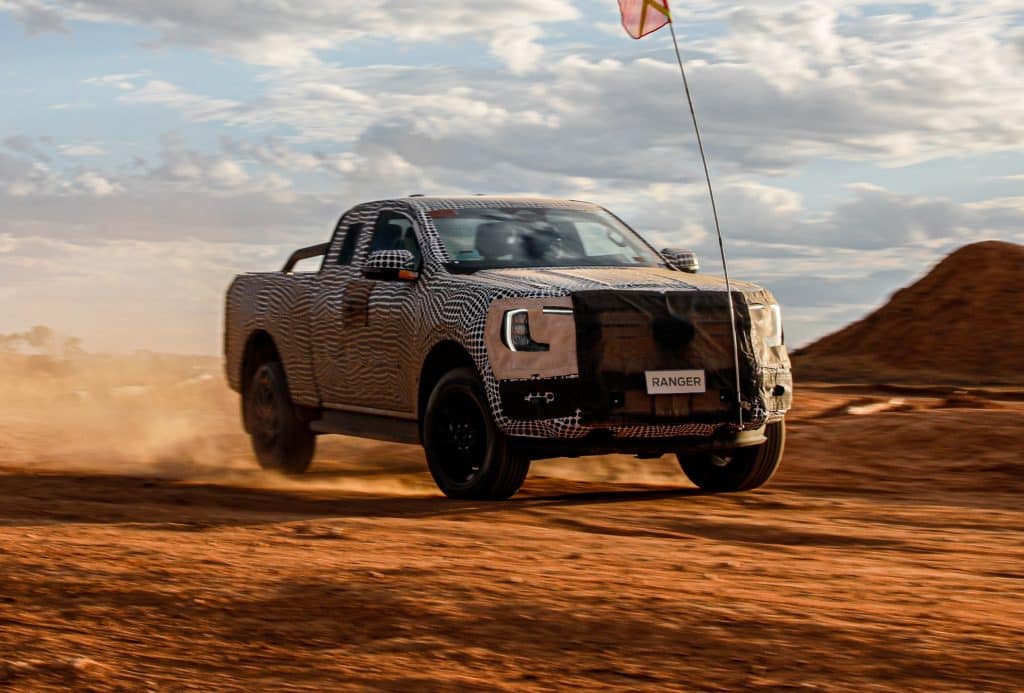 Ford Ranger 2022, video of the first tests with camouflage