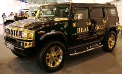 Real Gold Hummer, baño de oro