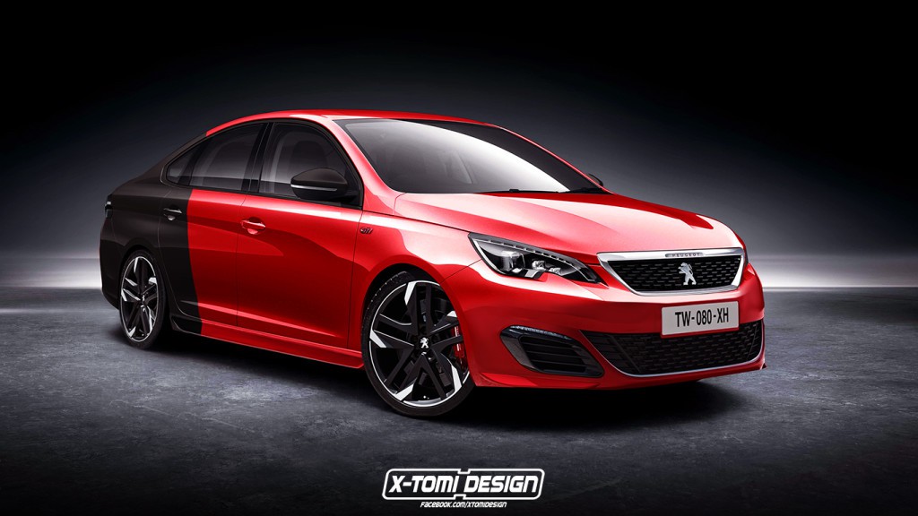 Imaginer une Peugeot 308 GTi Berline