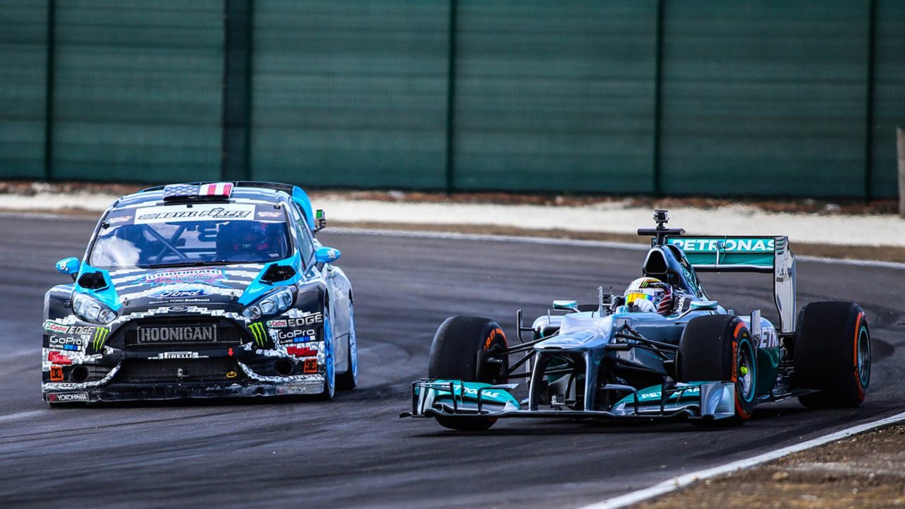 Watch a Ford Fiesta humiliate Lewis Hamilton's Formula 1