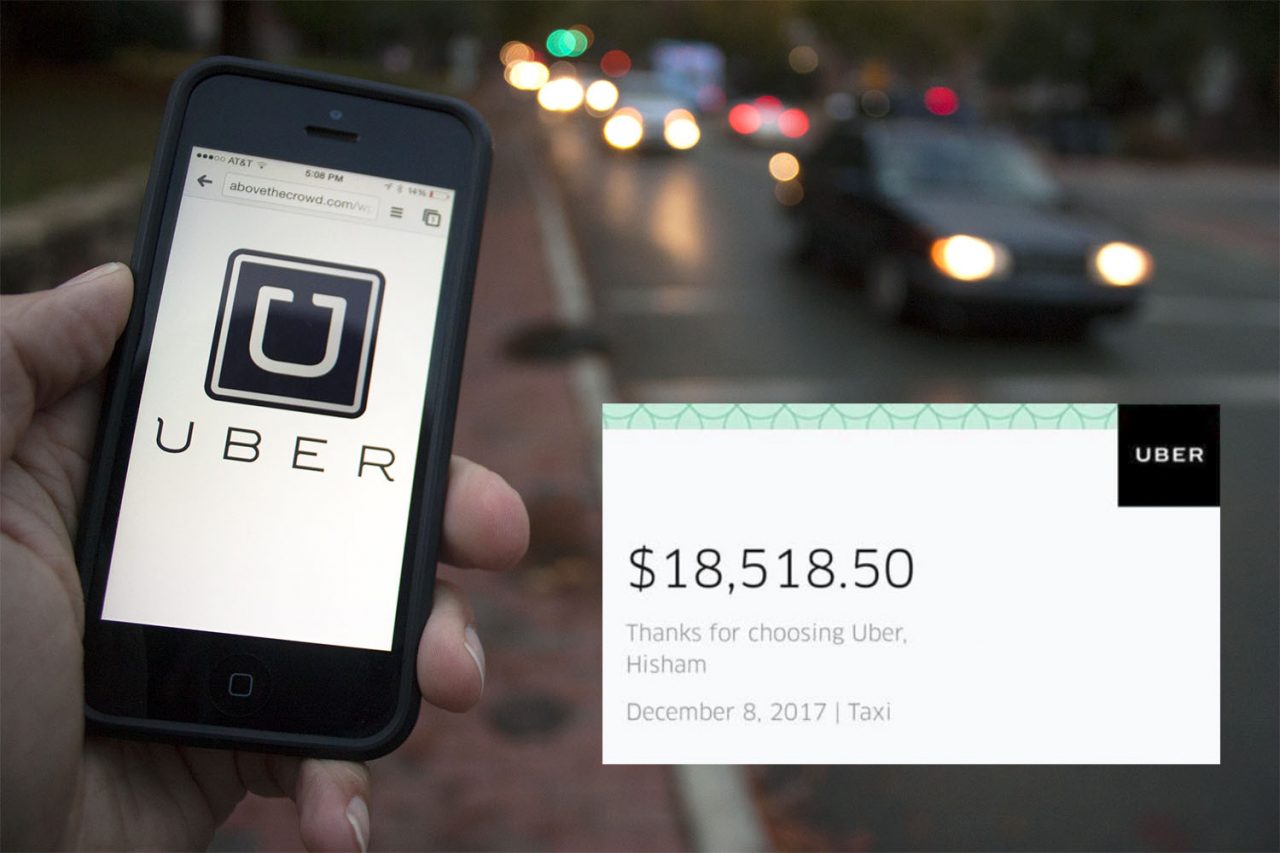 Alert! Uber charges a passenger 12.000 euros for a 20-minute ride
