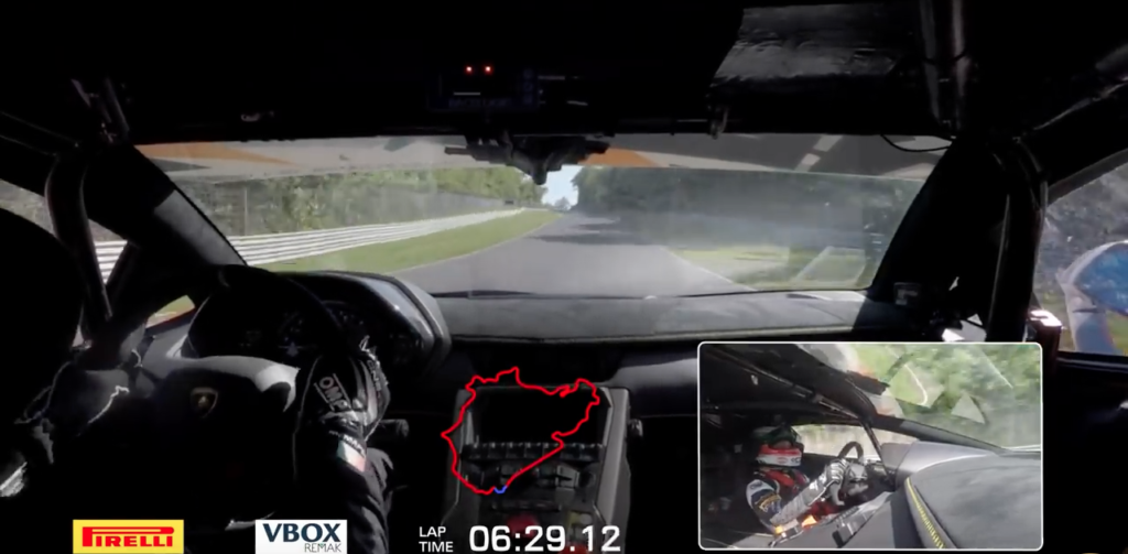 This is how the Lamborghini Aventador SVJ set a record lap