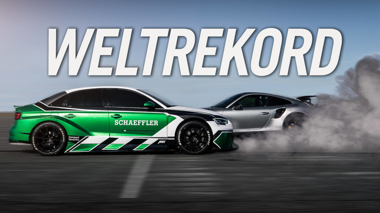 Audi RS3 electric sedan breaks speed record