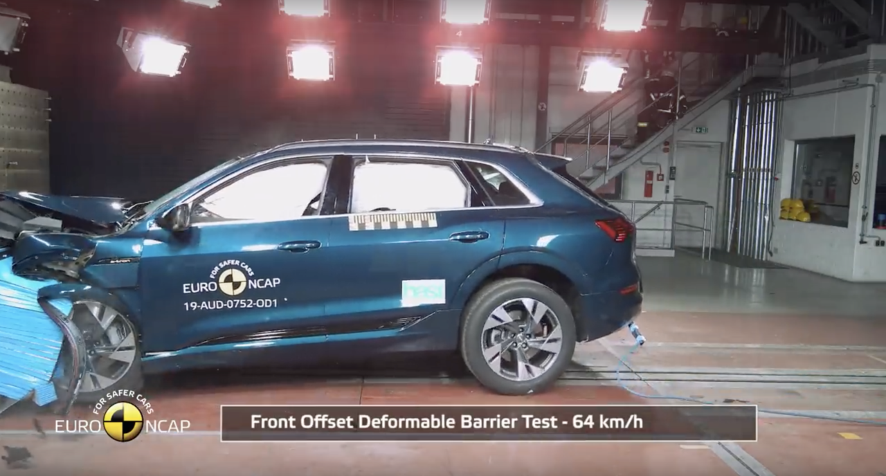 El Audi e-tron obtiene las cinco estrellas de Euro NCAP