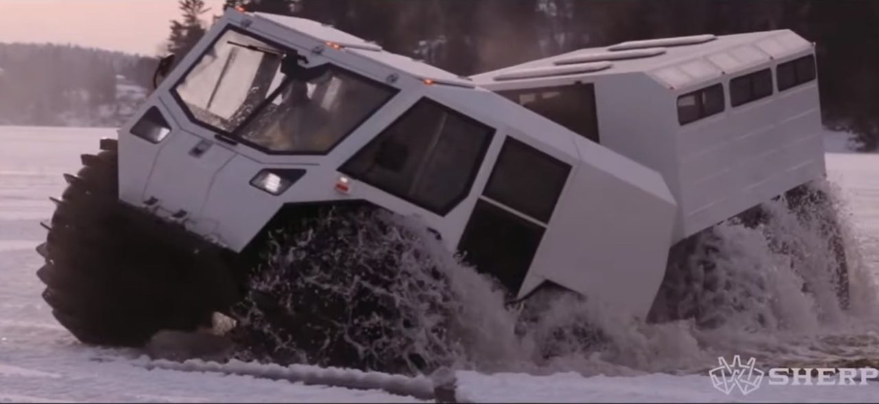 Sherp The Ark, the extreme all-terrain vehicle that dares to do anything