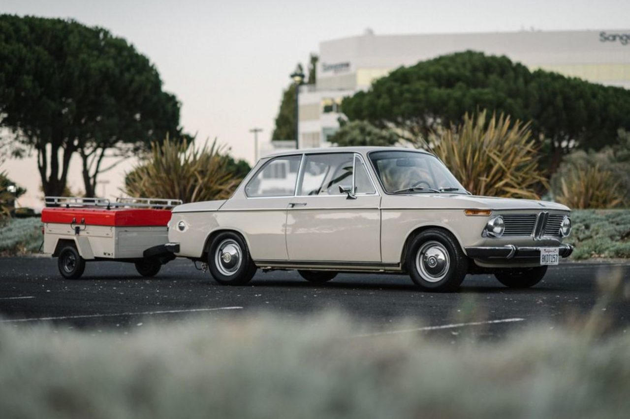 A curious BMW 1600 with a trailer goes up for auction