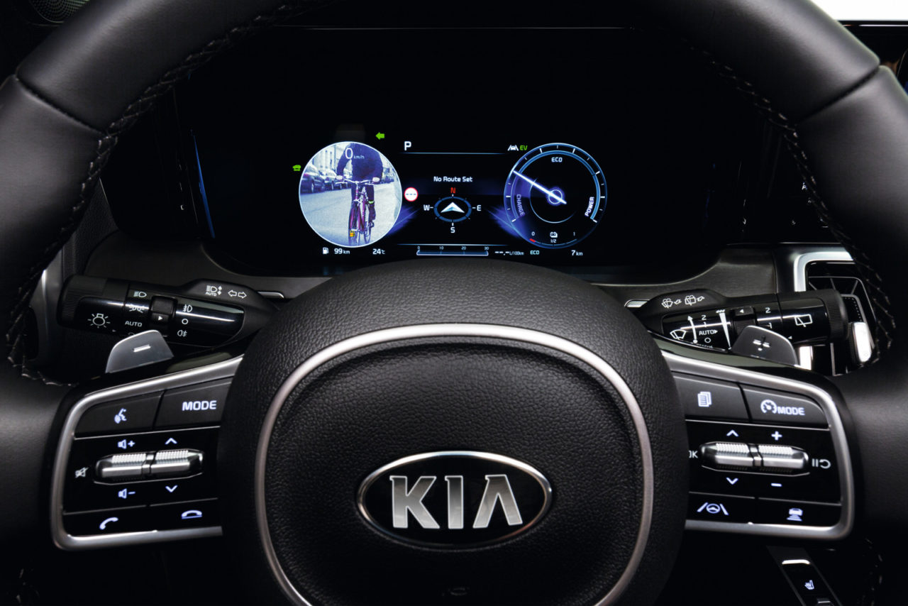 Kia mostra la tecnologia Blind-Spot View Monitor