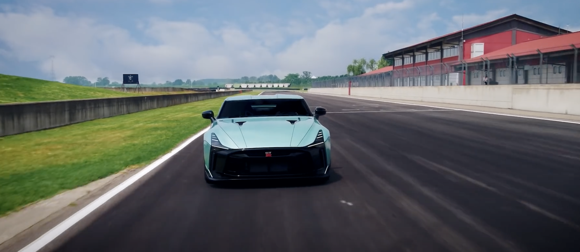 The Nissan GT-R50 by Italdesign visits the circuit