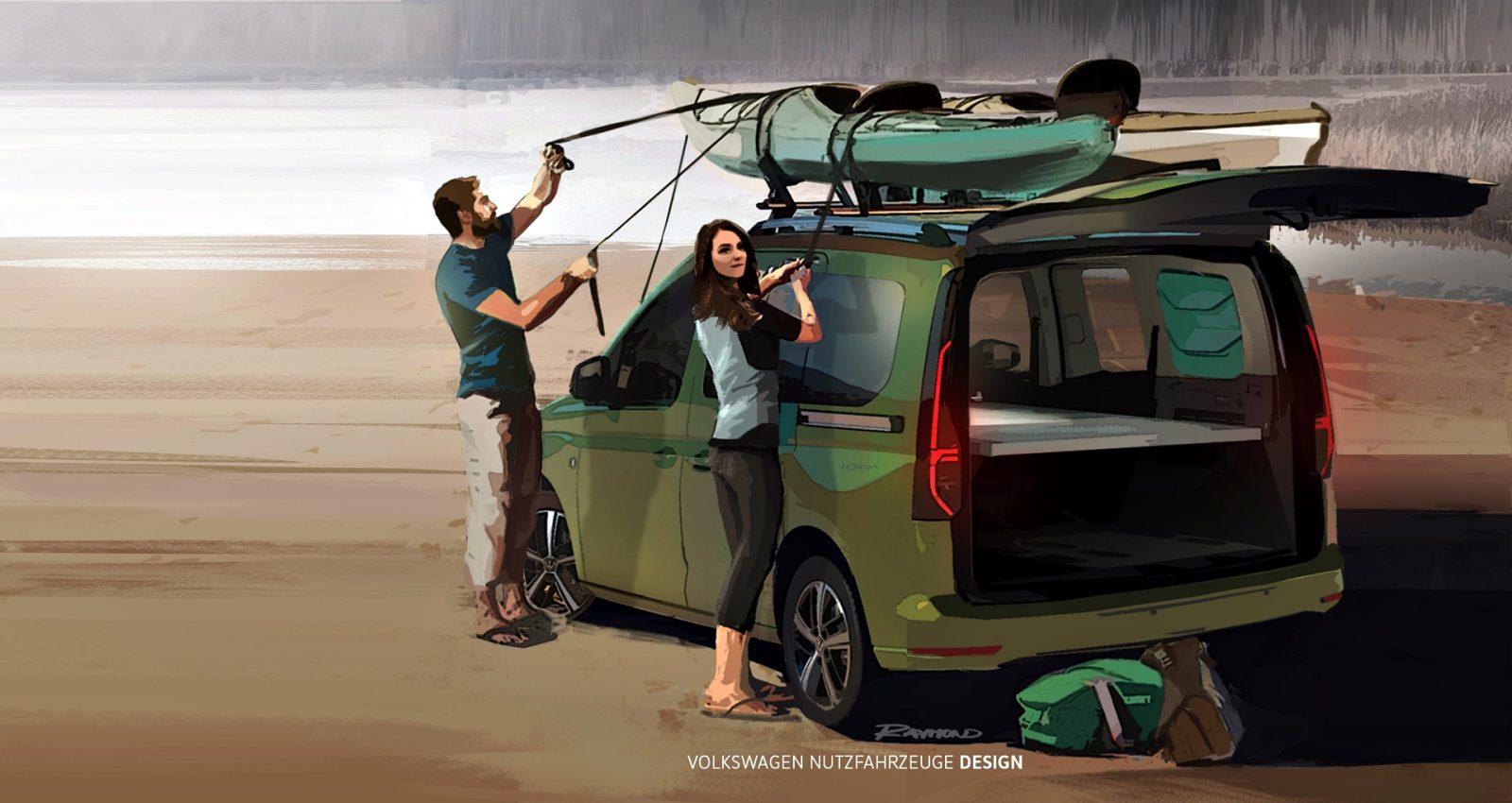 Noul Volkswagen Caddy Mini-camper își avansează prezentarea