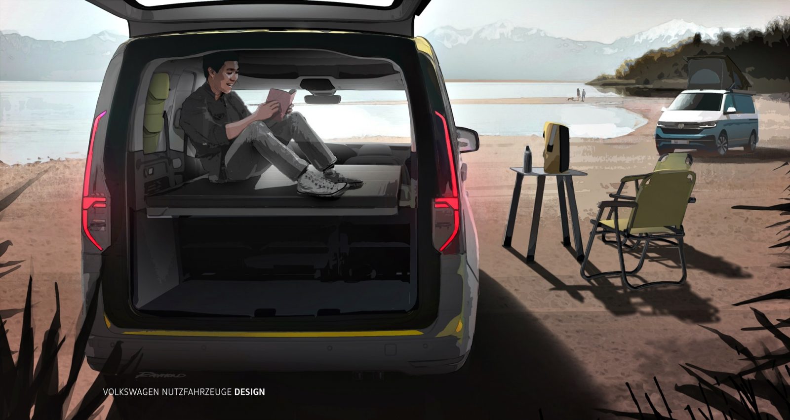 La nueva Volkswagen Caddy Mini-camper avanza su presentación