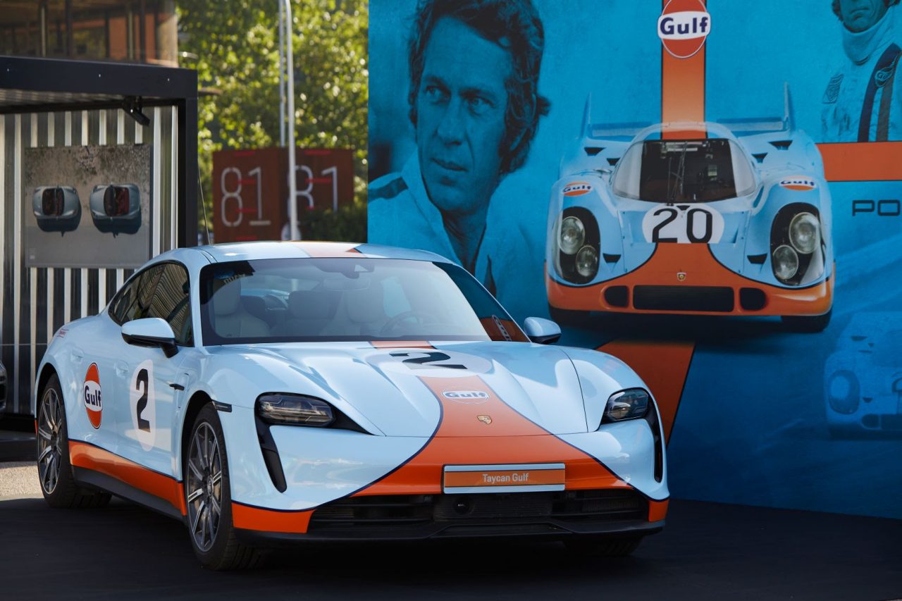 Porsche Boxes, the brand's cars are on display in Madrid