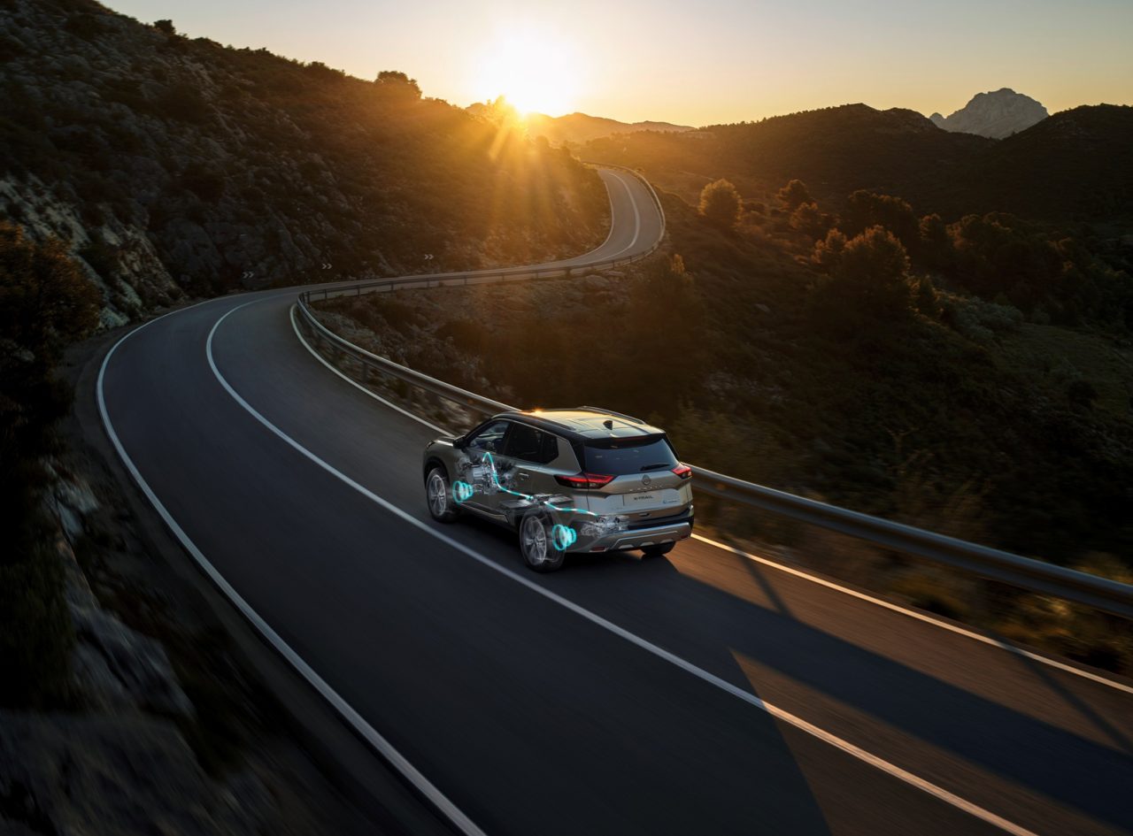 This is Nissan's e-4ORCE all-wheel drive system