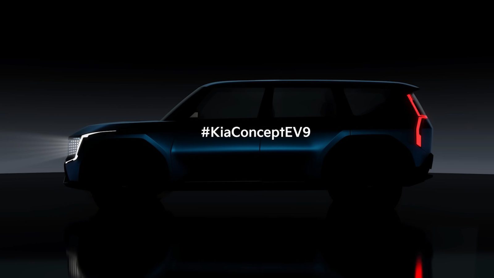 El KIA EV9 adelanta su silueta antes de su presentación oficial
