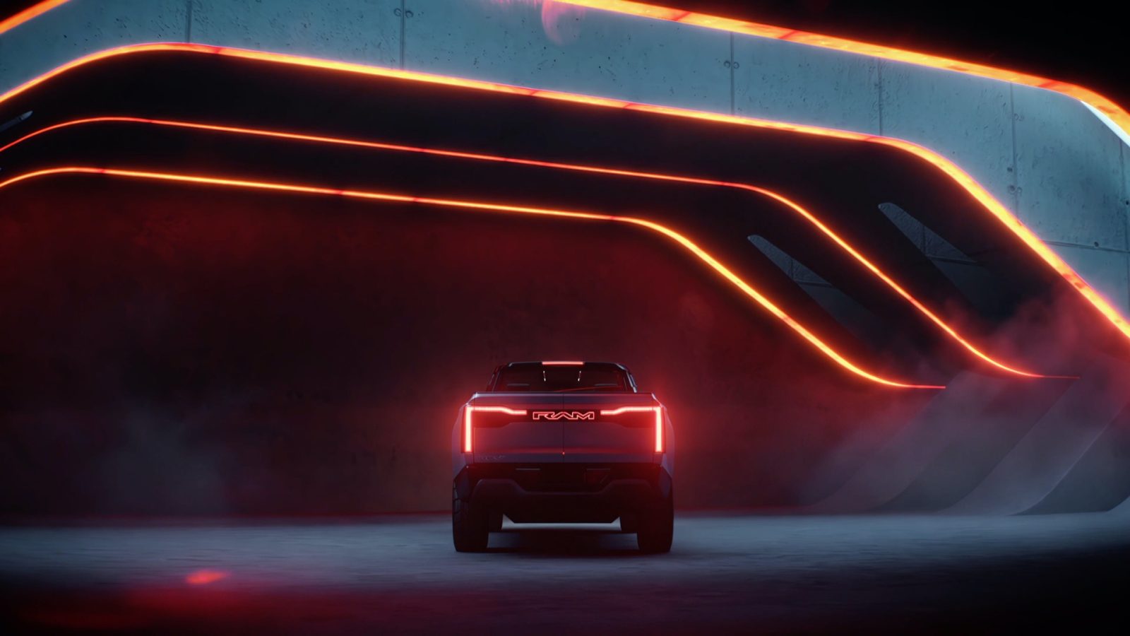 Ram 1500 Revolution Battery Electric Vehicle (bev) Concept Rear