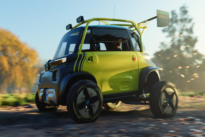 The Opel Rocks e-Xtreme comes to the real world with a drive