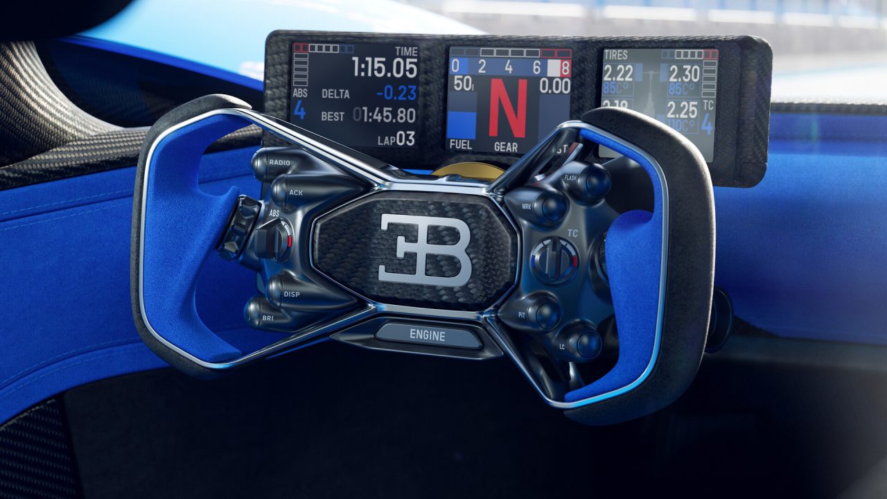 Check out the amazing and revamped cockpit of the Bugatti Bolide