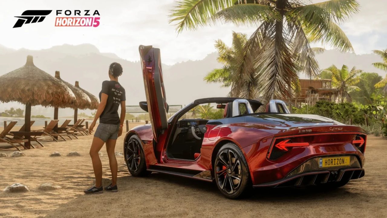 You can now drive an MG Cyberster in the virtual world of Forza Horizon
