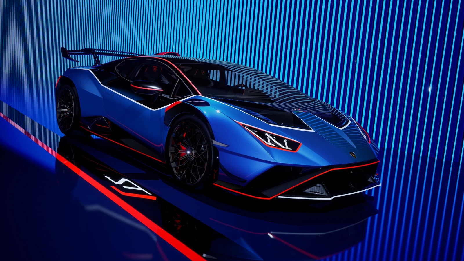 The Lamborghini Huracán STJ pays homage to its V10 block