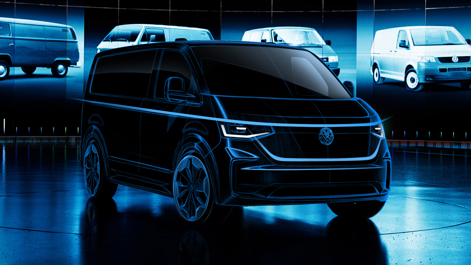 Volkswagen desvela algunos detalles del diseño de su nueva Transporter