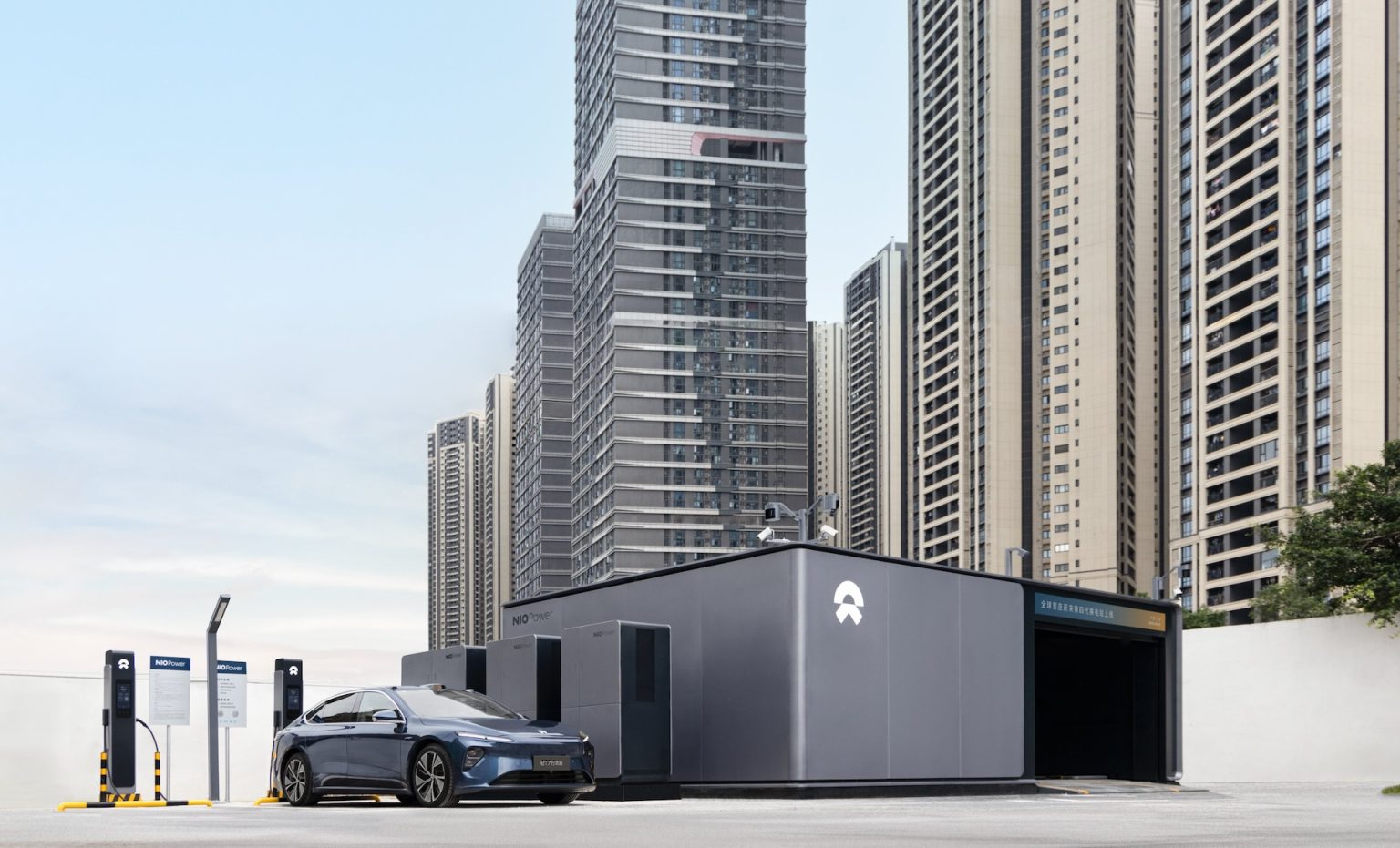 NIO begins deployment of its new fourth-generation battery swap stations