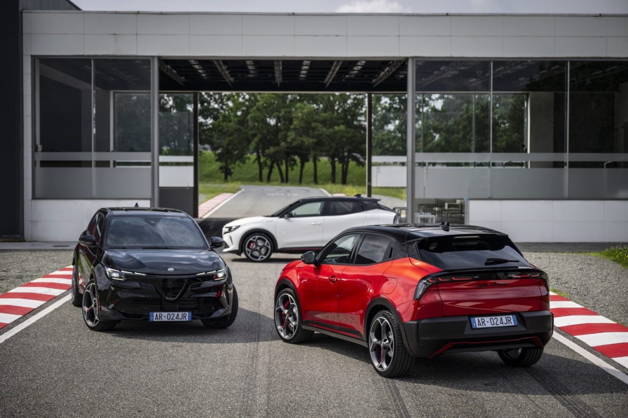 At the wheel of the Alfa Romeo Junior Elettrica Veloce 280, a very ...