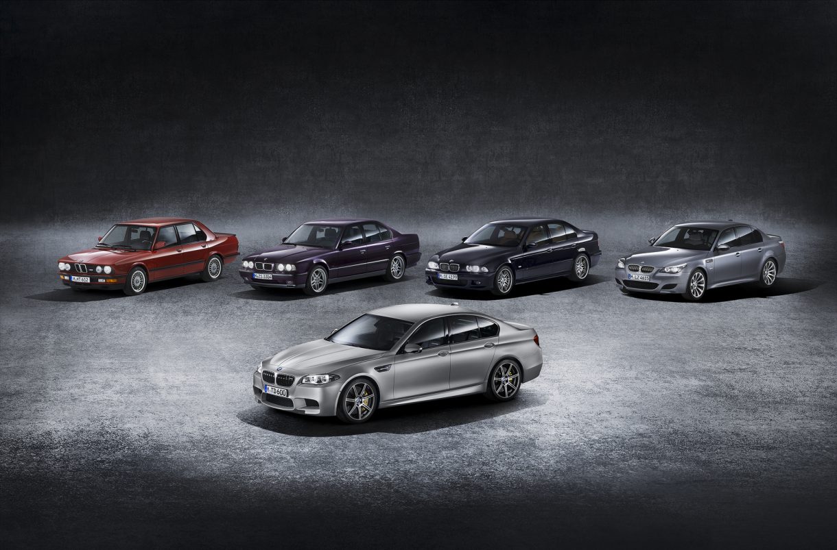 40 years of dominance: The evolution of the seven generations of the BMW M5