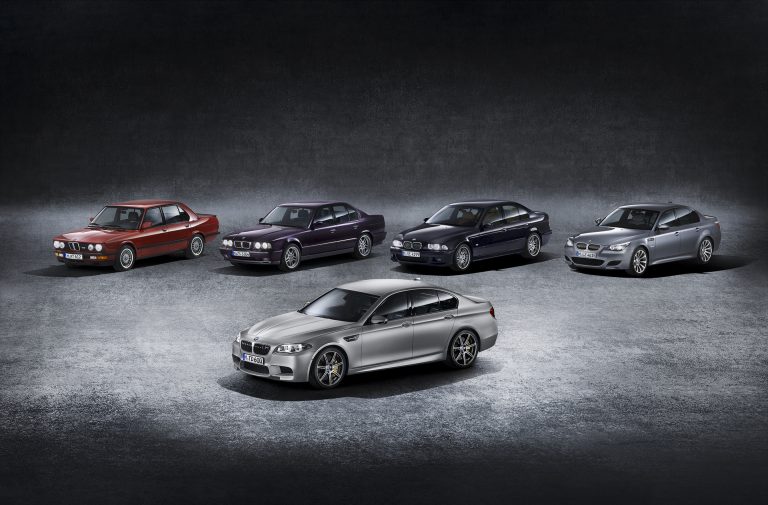 40 years of dominance: The evolution of the seven generations of the BMW M5
