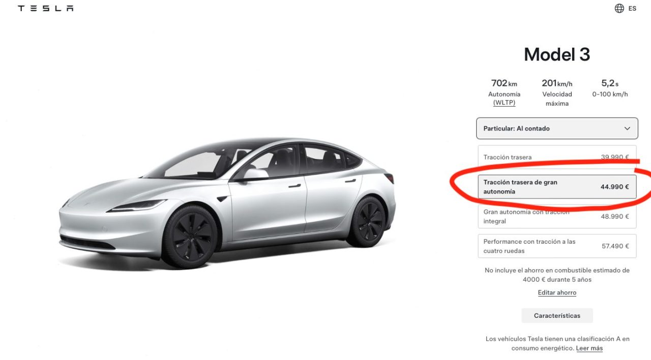Más De 700 Km De Autonomía Wltp En El Nuevo Tesla Model 3 Gran