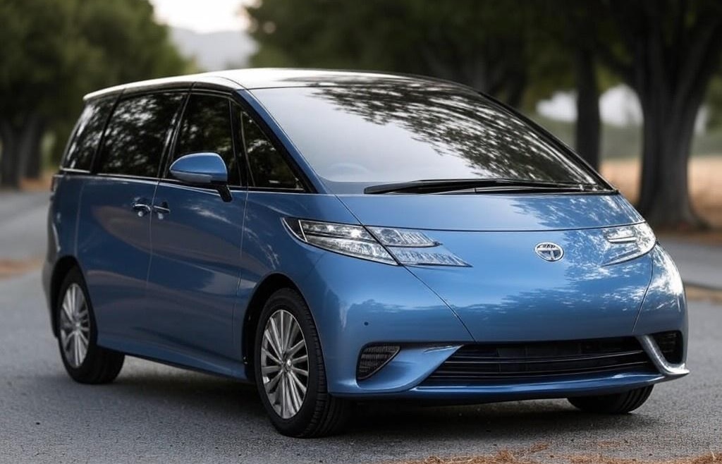 Toyota is working on a new electrified generation of its Previa minivan