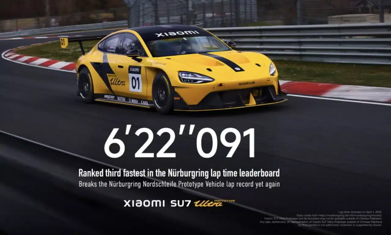 The Xiaomi SU7 Ultra achieves a new record and celebrates with two ...