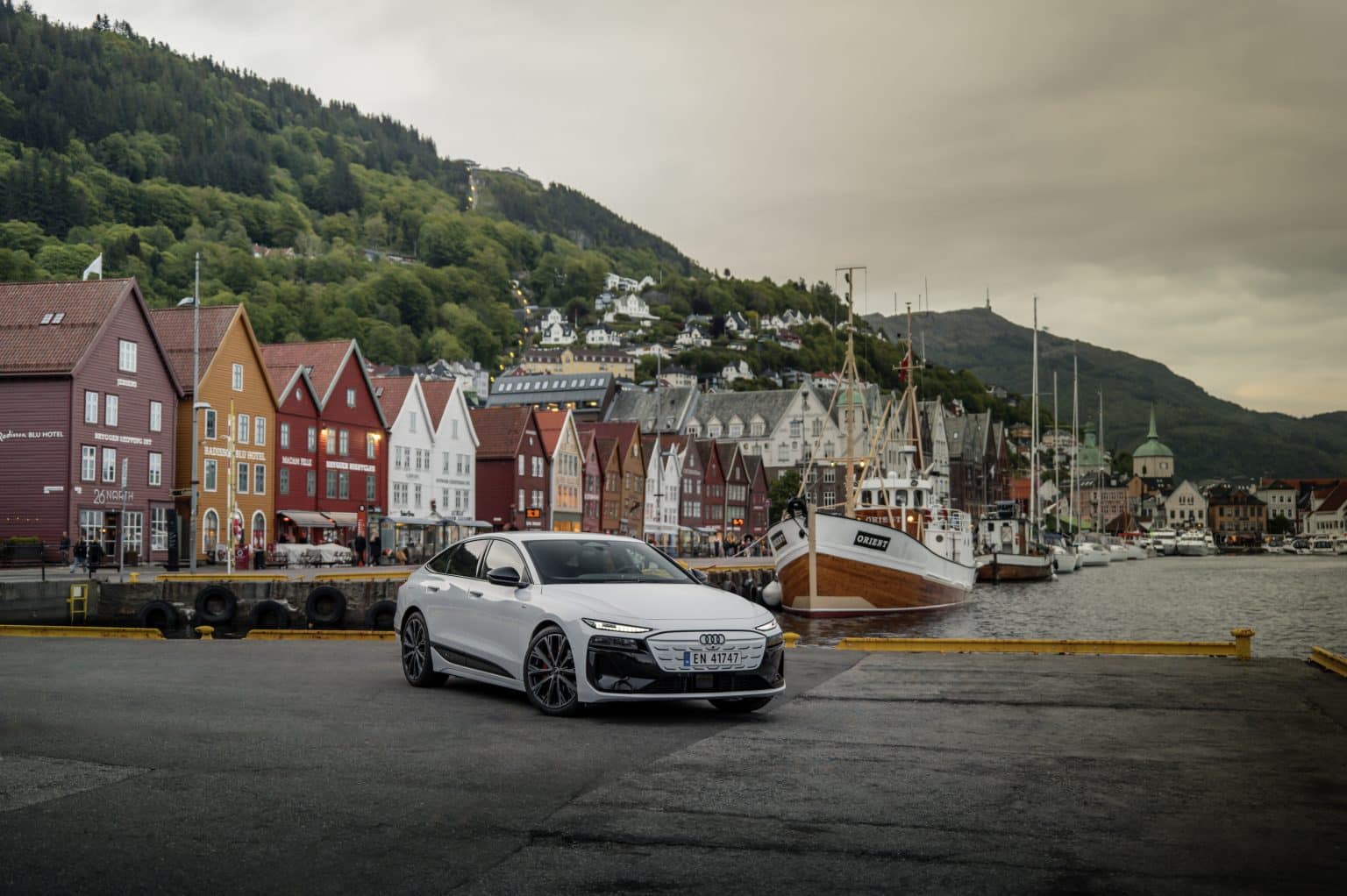 O Audi A6 e-tron viaxa de Copenhague a Bergen para amosar as súas ...