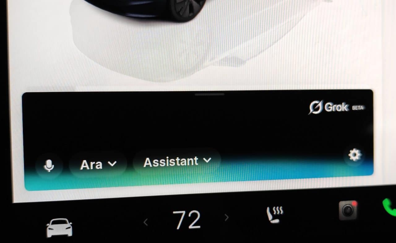All Tesla vehicles come standard with the Grok voice assistant.