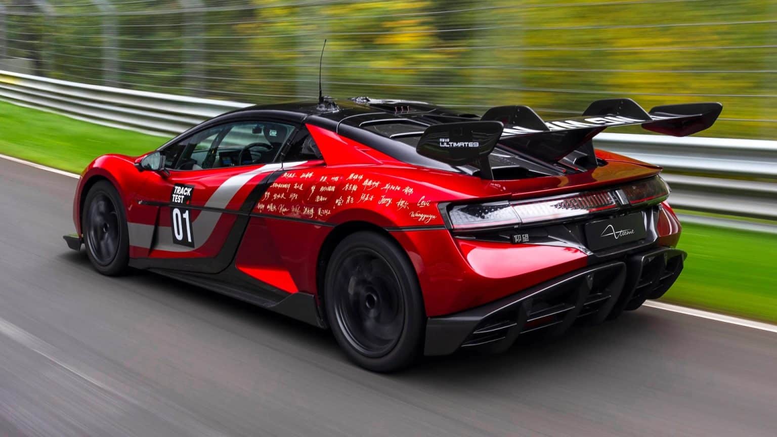 O Yangwang U9 Extreme bate o récord de velocidade de Nürburgring.