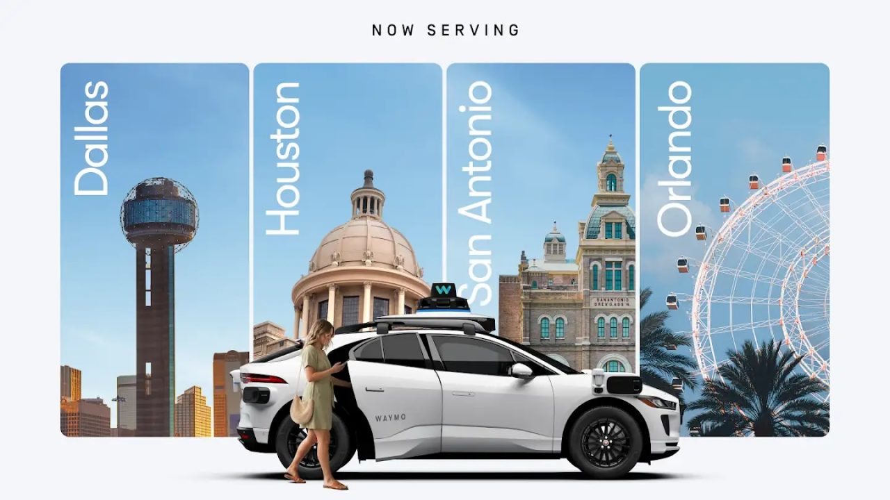 Waymo begins operations in four new US cities