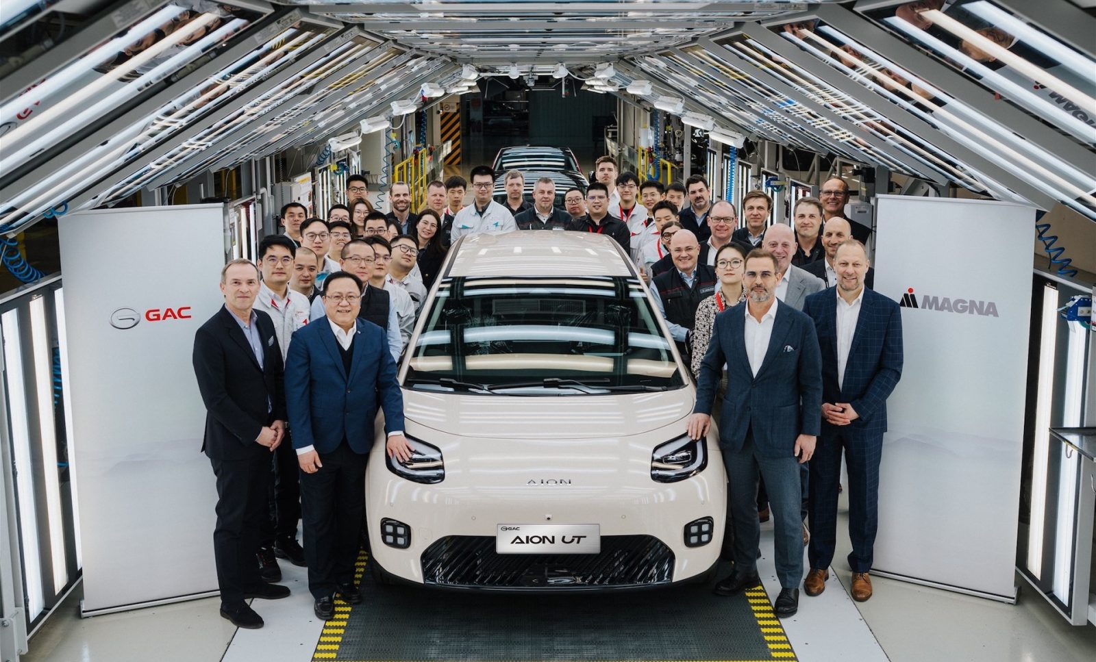 Magna Steyr begins production of the GAC Aion UT in Austria
